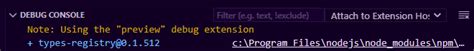 Debug Console Issues When Moved Out Of Its Own Container · Issue