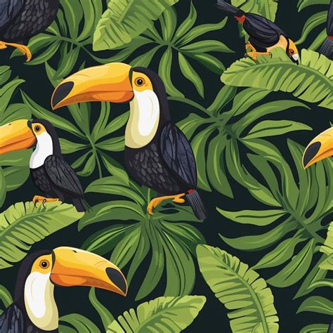 Green Toucan Pattern Images Free Download On Freepik