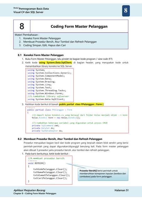 New Chapter 7 Coding Form Master Barangpdf
