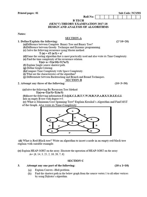 Daa Pdf24 Merged Pdf Time Complexity Combinatorics