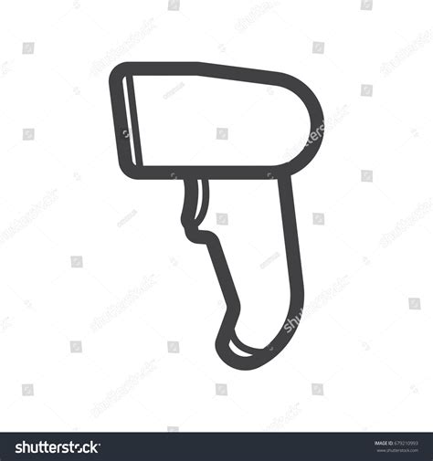 Simple Barcode Scanner Icon Stock Vector Royalty Free 679210993 Shutterstock