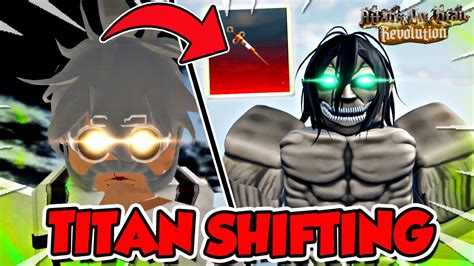 Aot Revolution How To Get Titan Shifting Fast Full Guide Codes Youtube