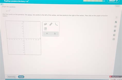 solved y x2 plot five points on the parabola the vertex
