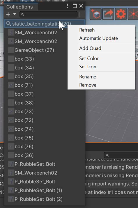 quick search how to find gameobject s with navigation static or