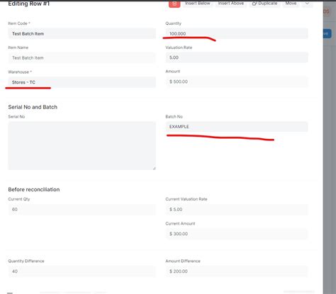 Quantity Difference Showing In Batch Wise Balance History And Actual · Issue 31279 · Frappe