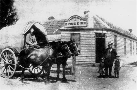 Whittlesea Historical Society Moses With Son Walter And Daughter Janet Outside The Original