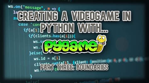 Game Development In Python Using Pygame Part 3 Boundariesconstraints