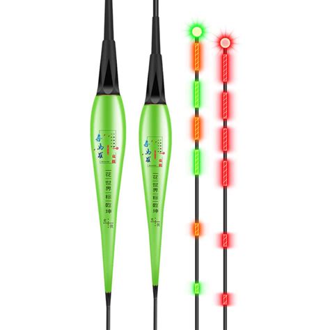 스마트 낚시 플로트 폼 바버 긴 수직 Led 조명 색상 변경 야광 야간 조명 지능형 낚시용낚시 찌 Aliexpress