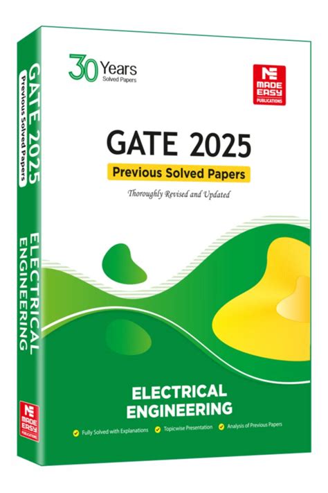 Made Easy Gate 2025 Electrical Engineering Previous Year Solved Papers Lucky Book Store