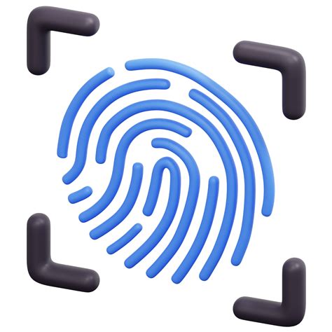 Fingerprint 3d Render Icon Illustration 11619727 Png