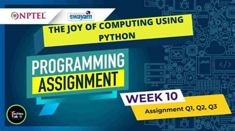 NPTEL The Joy Of Computing Using Python Week 10 Assignment 2023