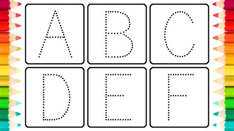 유아와 아이들을 위한 점선따라 알파벳 쓰기 Abc 알파벳 쓰고 읽기 Alphabet Song A To Z Youtube