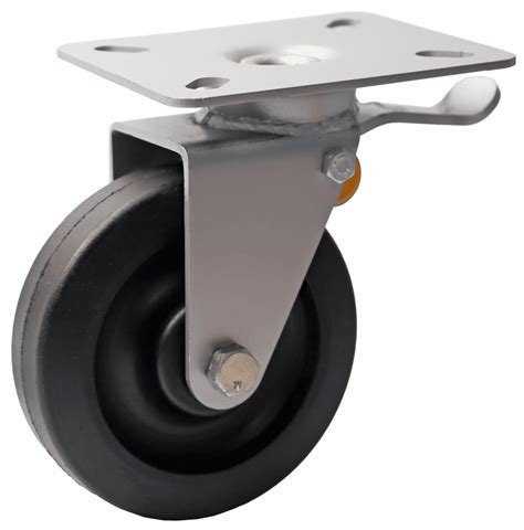 Rodízio Placa Giratória 3″ Com Roda De Pvc Rodaleve