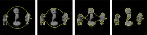 Purely Intensity Based Segmentation Contour Evolution Generated By
