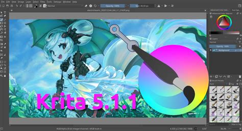 Krita 511 ، التحديث الذي يأتي حصريًا لإصلاح الأخطاء ، 18 في المجموع