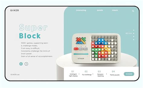 Giiker Super Blocks Pattern Matching Puzzle Gamesover 1000 Challenges