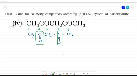 Iupac Nomenclature Ch3coch2coch3 Youtube