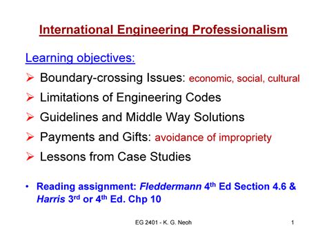 Eg2401 Chapter 8 International Engineering Professionalism Learning