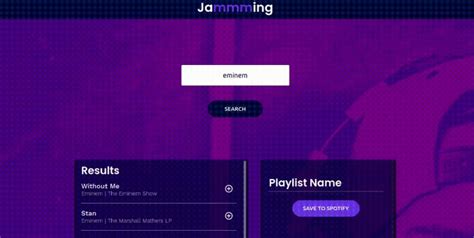 Codecademy Jammming Project Built With React Js