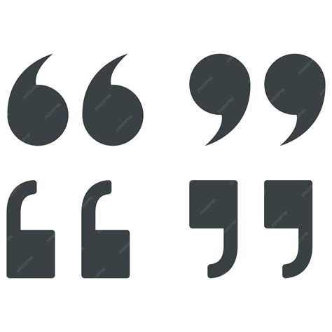 Premium Vector Quotation Marks Sign And Symbol Isolated On White Background