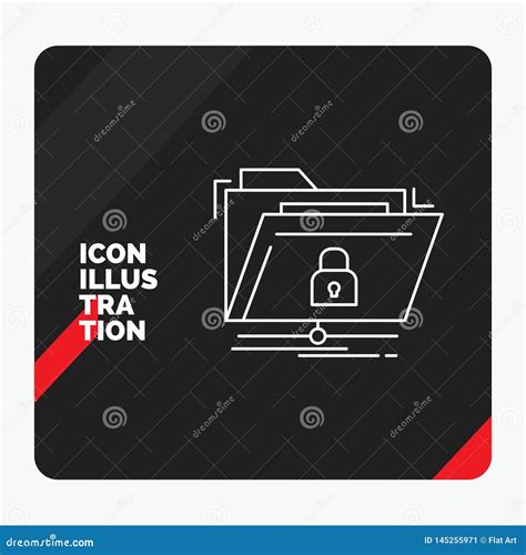 Red And Black Creative Presentation Background For Encryption Files Folder Network Secure