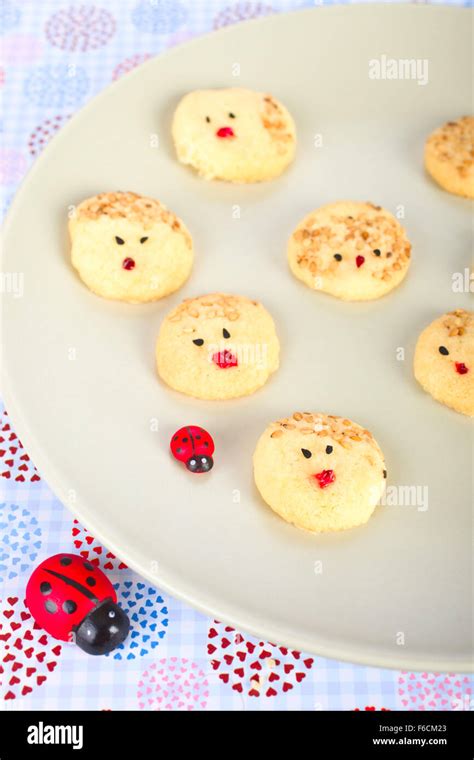 Homemade Face Cookies Stock Photo Alamy