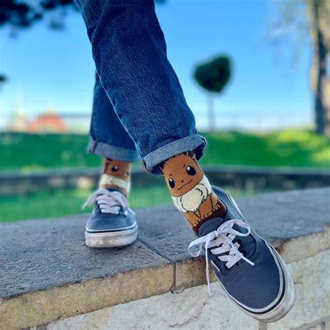 Pokemon Eevee Socks Brown Elbenwald