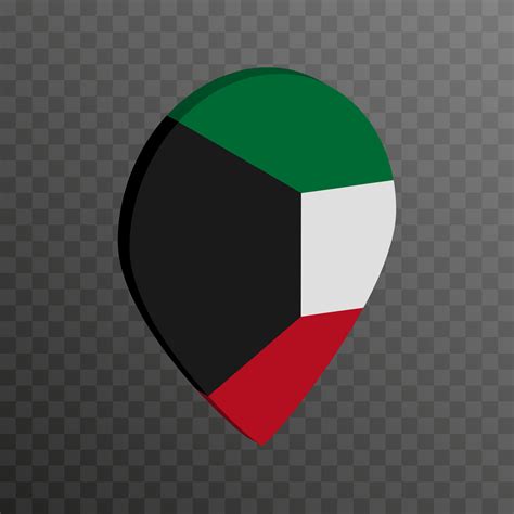 Map Pointer With Kuwait Flag Vector Illustration 17137860 Vector Art