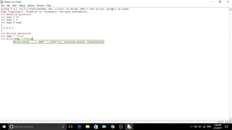 python programming tutorial 05 modulus operator and string youtube