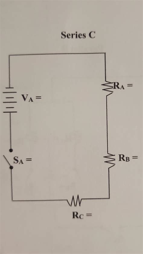 Solved Using The Series C Circuit Diagram On The DC Circuit Chegg Com