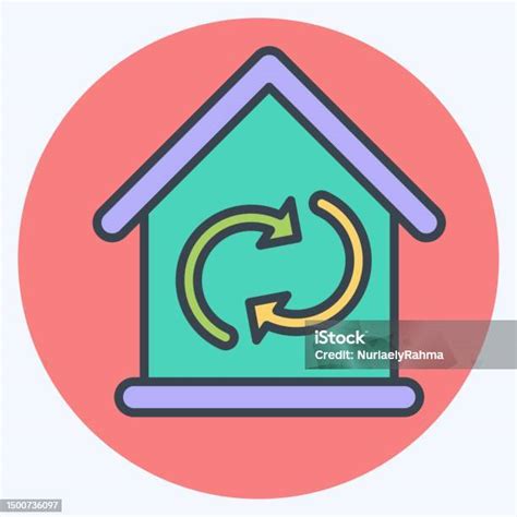 아이콘 순환 공기 에어컨 기호와 관련이 있습니다 컬러 메이트 스타일 심플한 디자인 편집 가능 간단한 그림 컴퓨터 그래픽에 대한 스톡 벡터 아트 및 기타 이미지 Istock