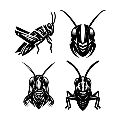 Grasshopper Face Svg Bundle Premium Ai Generated Vector