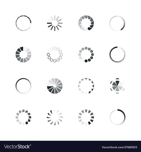 Loading Icon Web Ui Template Buffering Royalty Free Vector