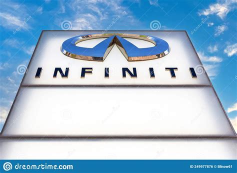 Dealership Sign With The Logo Of Infinity Automaker Editorial Photo