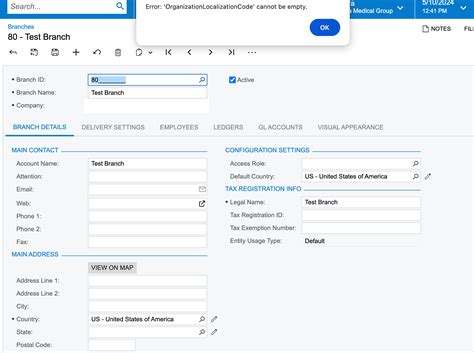 Organization Localization Code Cannot Be Empty Error Community