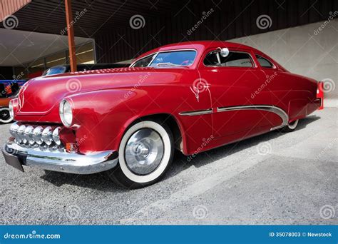Side View Of American Classic Car Stock Image Image Of Headlamp