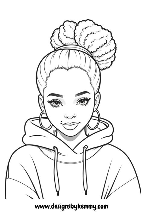 Celebrating Diversity Beautiful Black Girls Coloring Pages For Creative