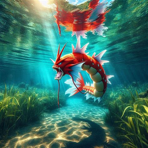 Red Gyarados In The Lake Of Rage By Lanternslight88919 On Deviantart