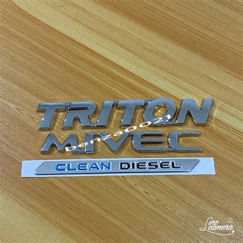 Triton Mivec Clean Diesel Logo Set 3pcs Shopee Malaysia