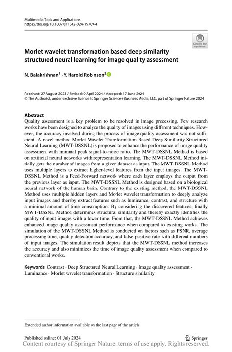 Morlet Wavelet Transformation Based Deep Similarity Structured Neural