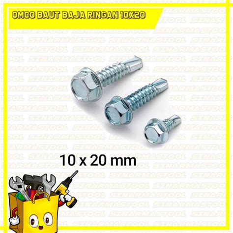 Jual Baut Baja Ringan Omco 10x20 Putih Kota Surabaya Sinarmastool Tokopedia