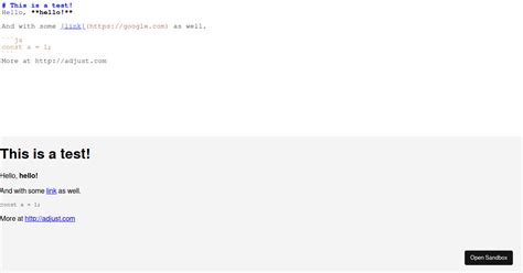 Vue Template Codesandbox