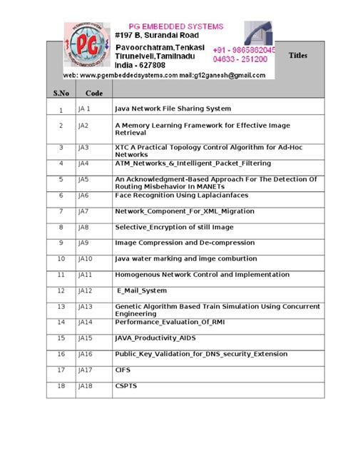 Ieee 2010 Java Titles Pdf Computers