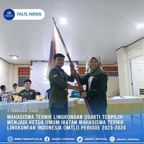 Mahasiswa Teknik Lingkungan Universitas Trisakti Terpilih Menjadi Ketua Umum Ikatan Mahasiswa