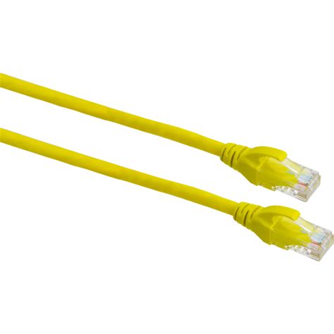 Excel Cat Patch Lead U UTP Unshielded LSOH Blade Booted M Yellow Industrial Network Cable