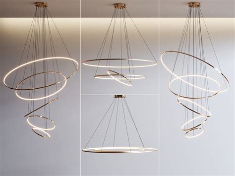 现代金属吊灯 吊灯 餐厅吊灯 客餐厅吊灯 轻奢吊灯 环形吊灯 异形吊灯 室内设计 拓者设计吧