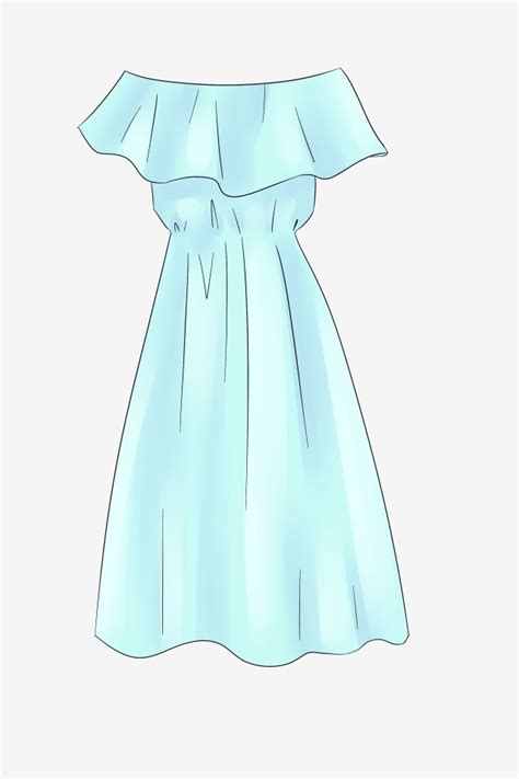 블루 롱 스커트 원 일러스트 숄더 드레스 예쁜 스커트 일러스트 블루 숙녀 드레스 Png 일러스트 및 Psd 이미지 무료 다운로드 Pngtree 원숄더 드레스