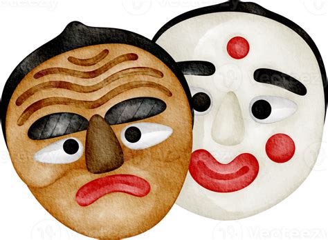 Korean Mask Design Drawing