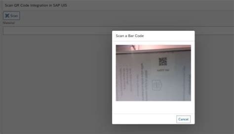 Scan QR Code Integration In SAP UI5 Go Coding
