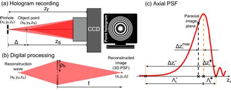 Optical Scheme For Evaluation Of The 3d Psf In Lensless Holographic